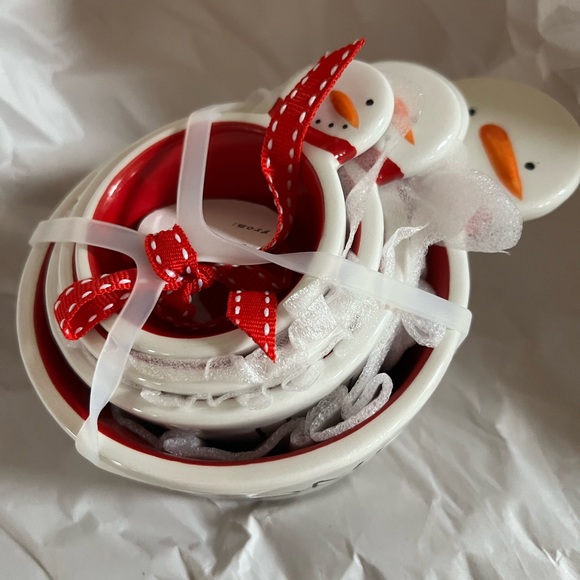 Kitchen | Rae Dunn Just Released Snowman Measuring Cups | Poshmark
